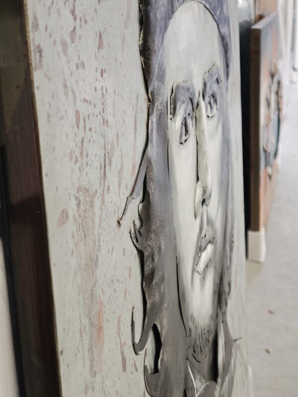 Painting 3d metal Che Guevara 100x100cm | Eliassen