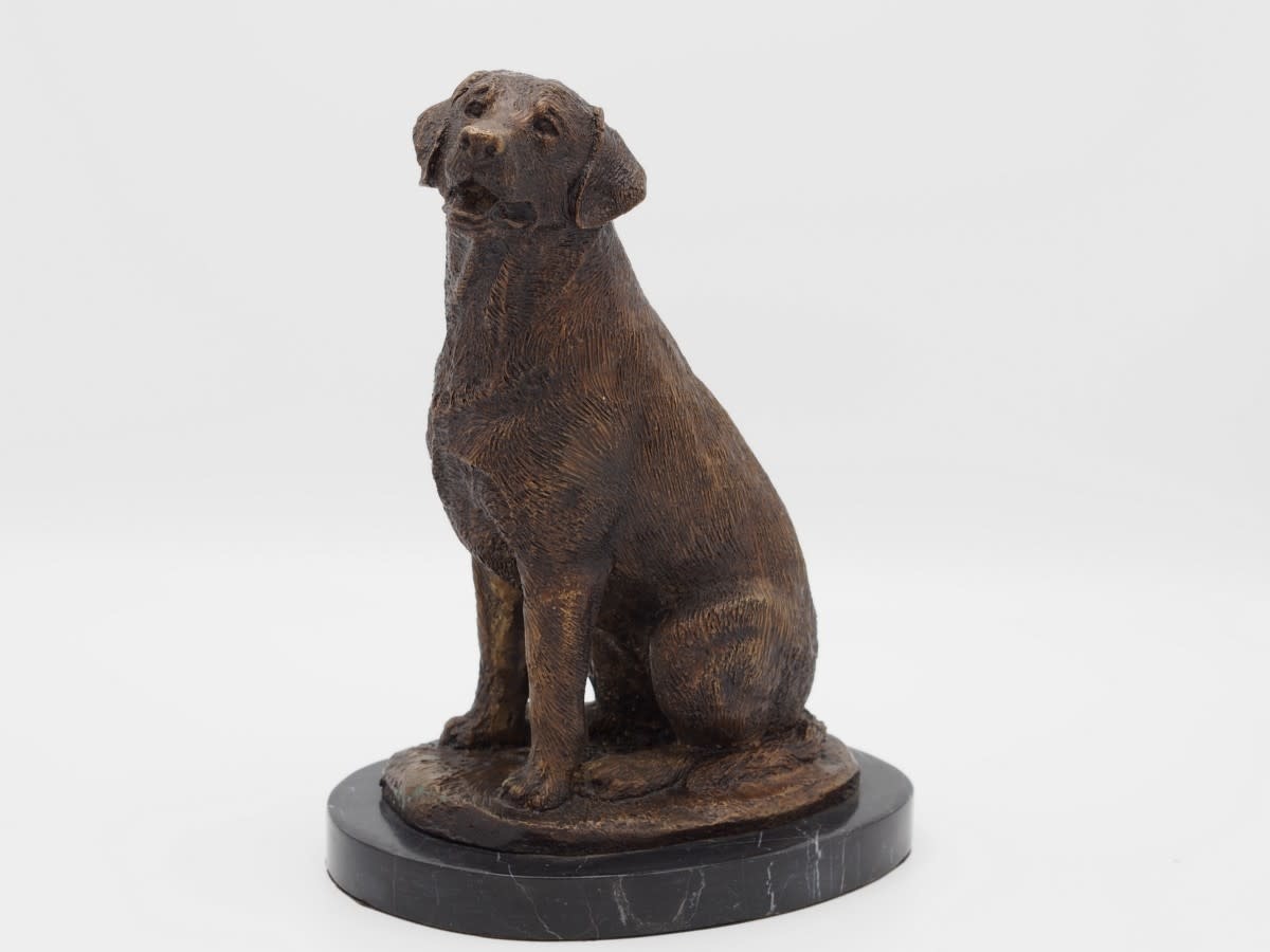 Bronzen beeld Labrador klein - eliassen.nl