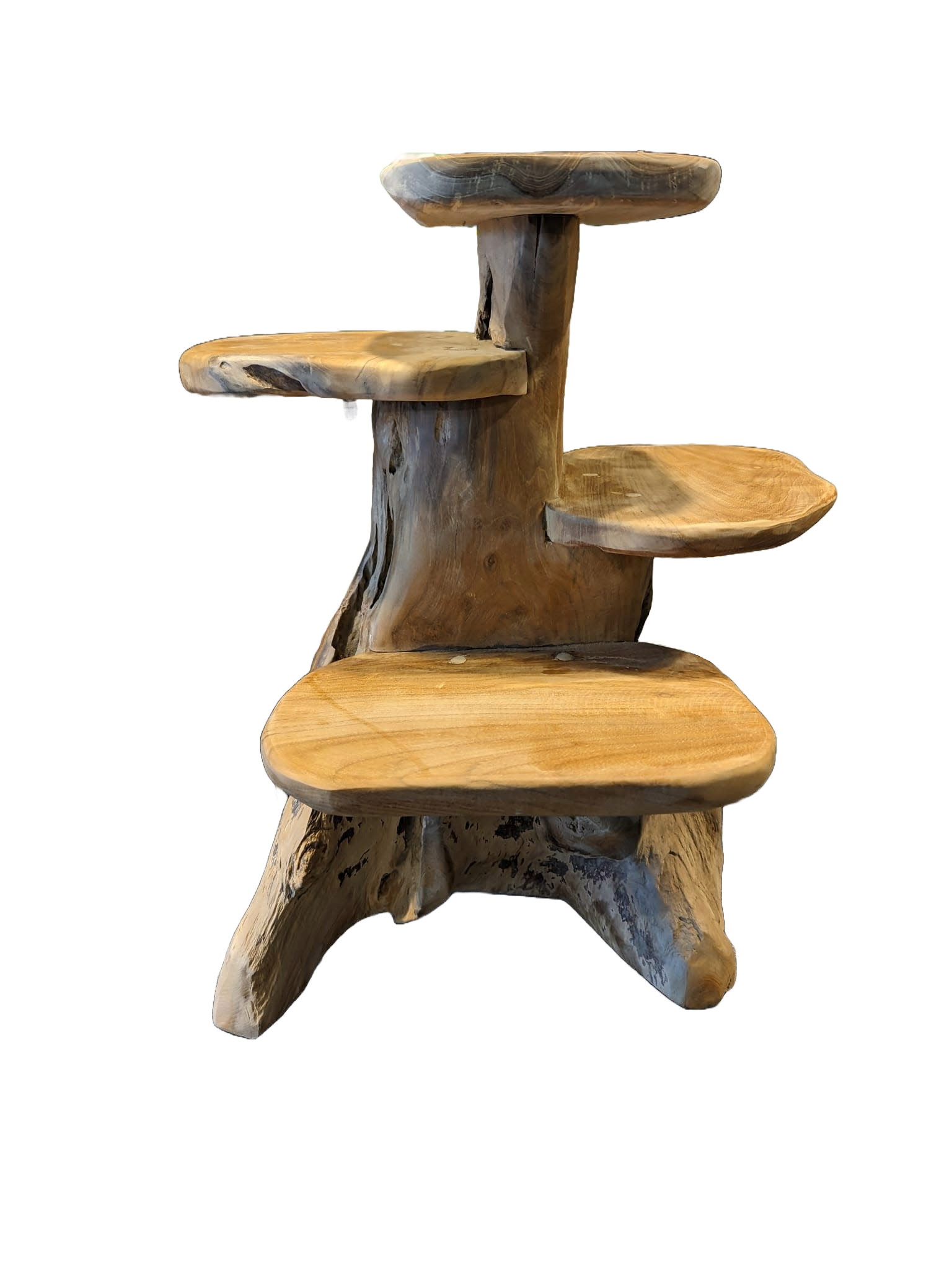 Wooden display 4 floors teak 50cm - Eliassen Home & Gardenpleasure