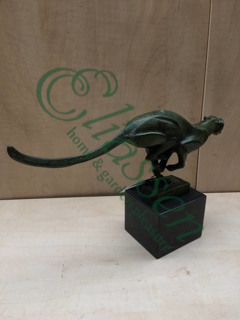 Bronzen beeld Rennende Poema | Eliassen