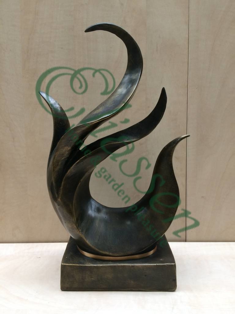 Bronze statue abstract figure