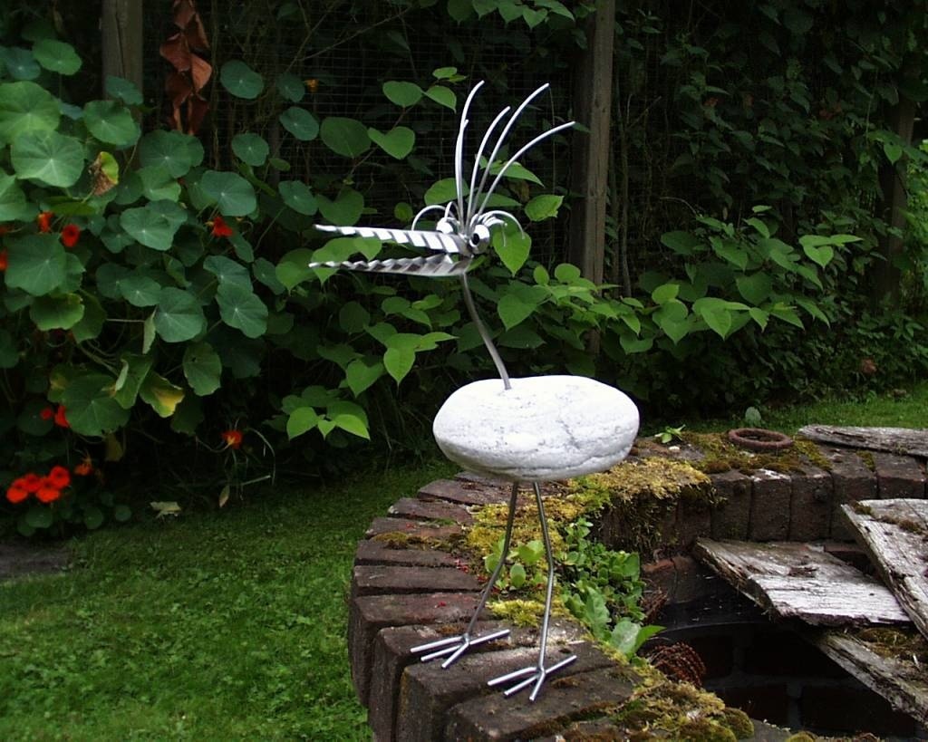 Bird statue RVS Therese - Eliassen.nl