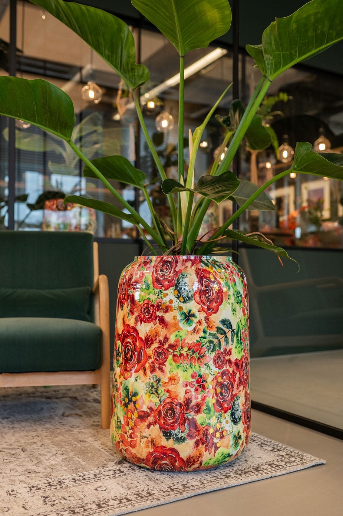 Pot metaal Rose Rouge hoog in 3 maten - Eliassen.nl