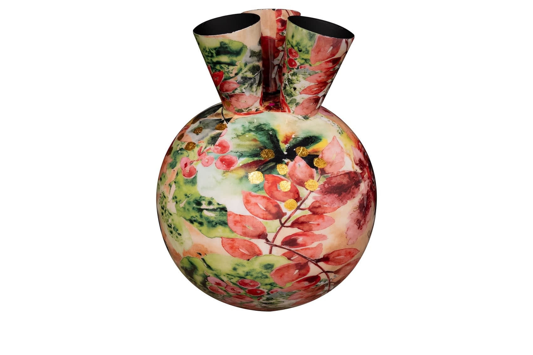 Tulpenvaas metaal Rose Rouge in 2 maten - Eliassen.nl