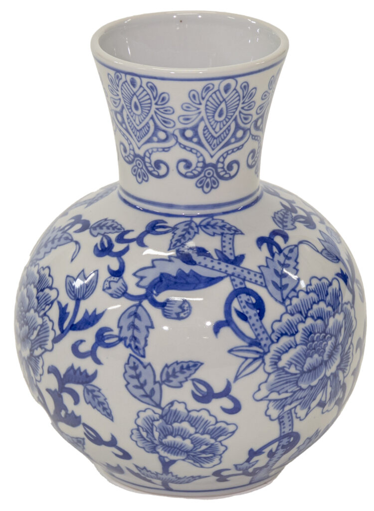 Other Chinese vase blue Haikou 30cm - Eliassen.nl