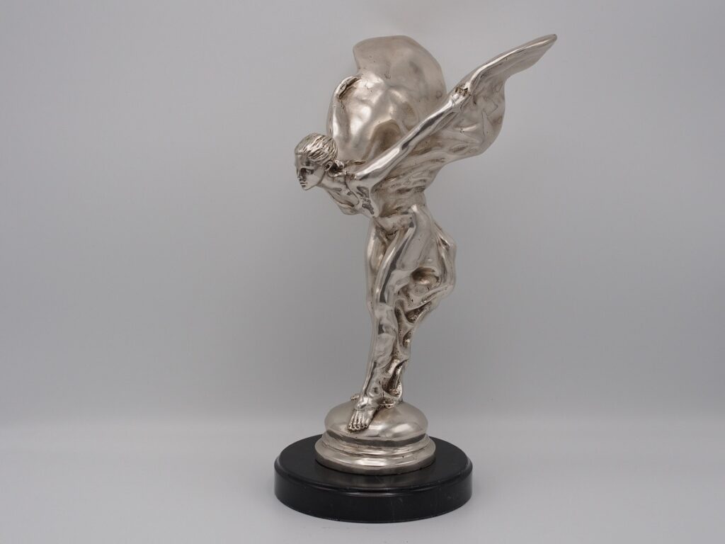 Other Bronze statue Spirit of Ecstasy silvered 35cm - Eliassen.nl
