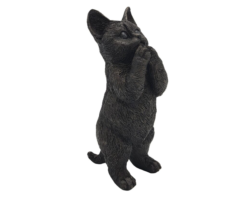 Other Bronze statue Kitten on hind legs 24cm - Eliassen.nl