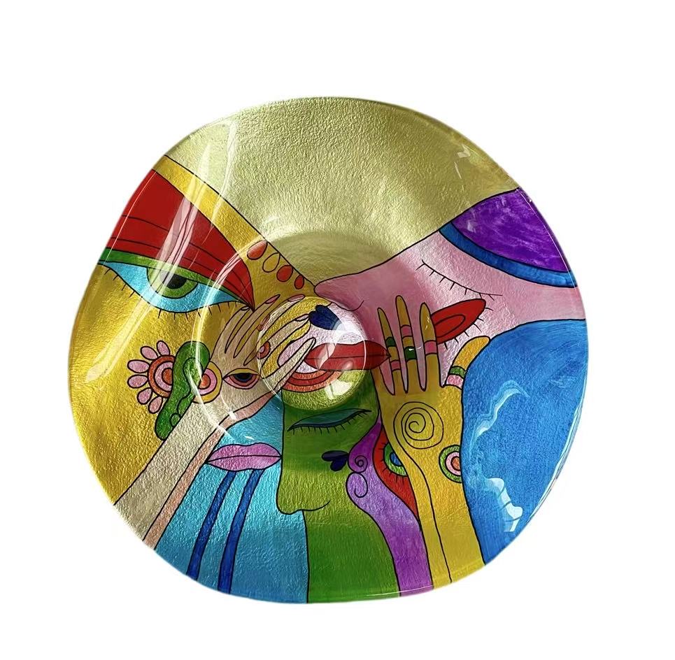 Giulia Bowl wave round Picassa 48cm - Eliassen.nl