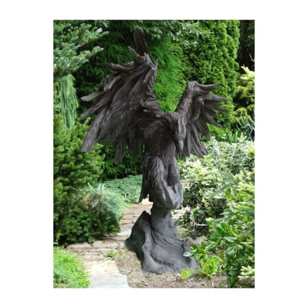 Statue cast stone Eagle detailed 152cm - Eliassen.nl