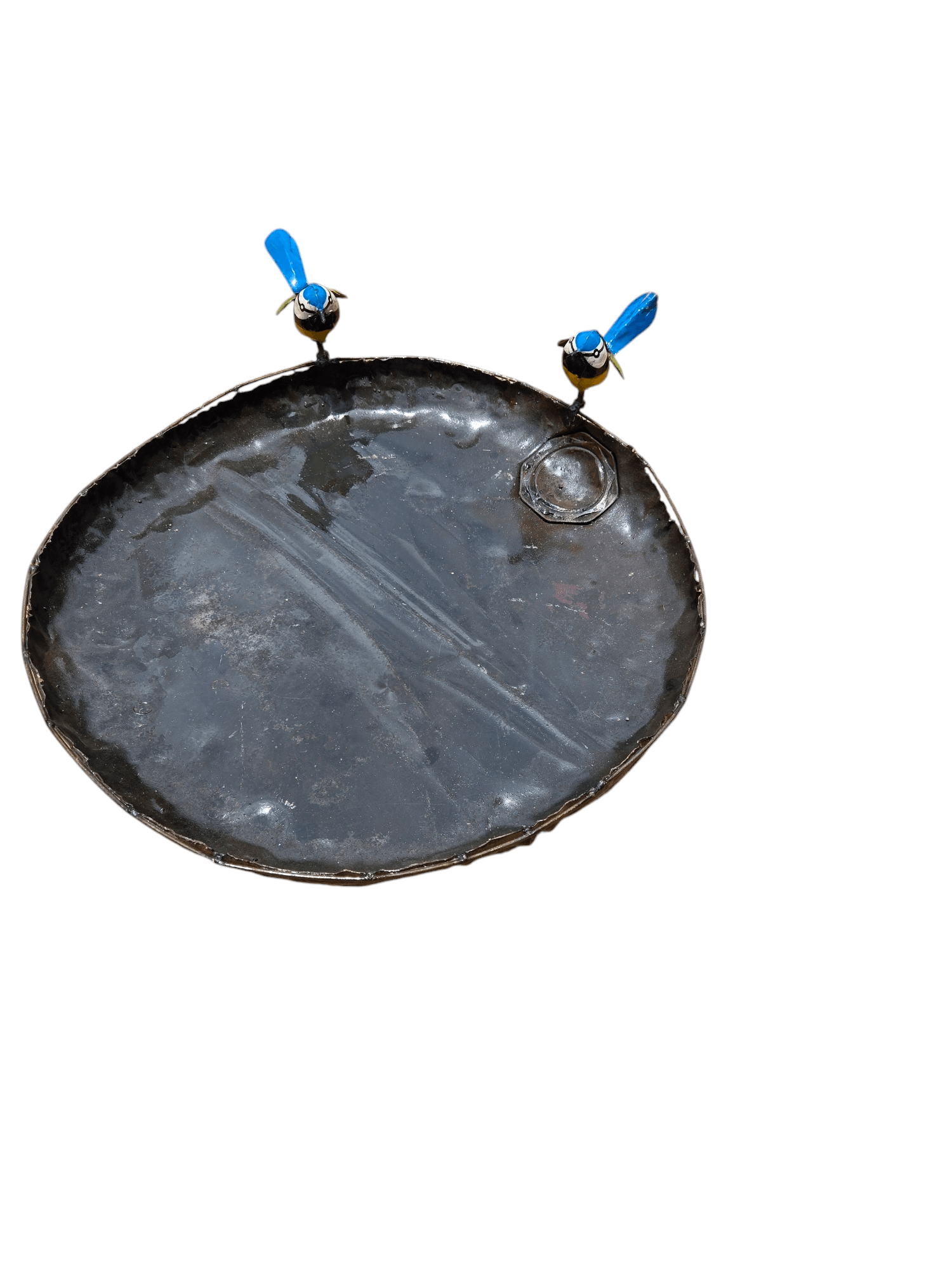 Zimba-arts Vogeldrinkschaal 2 mezen 28cm - Eliassen.nl