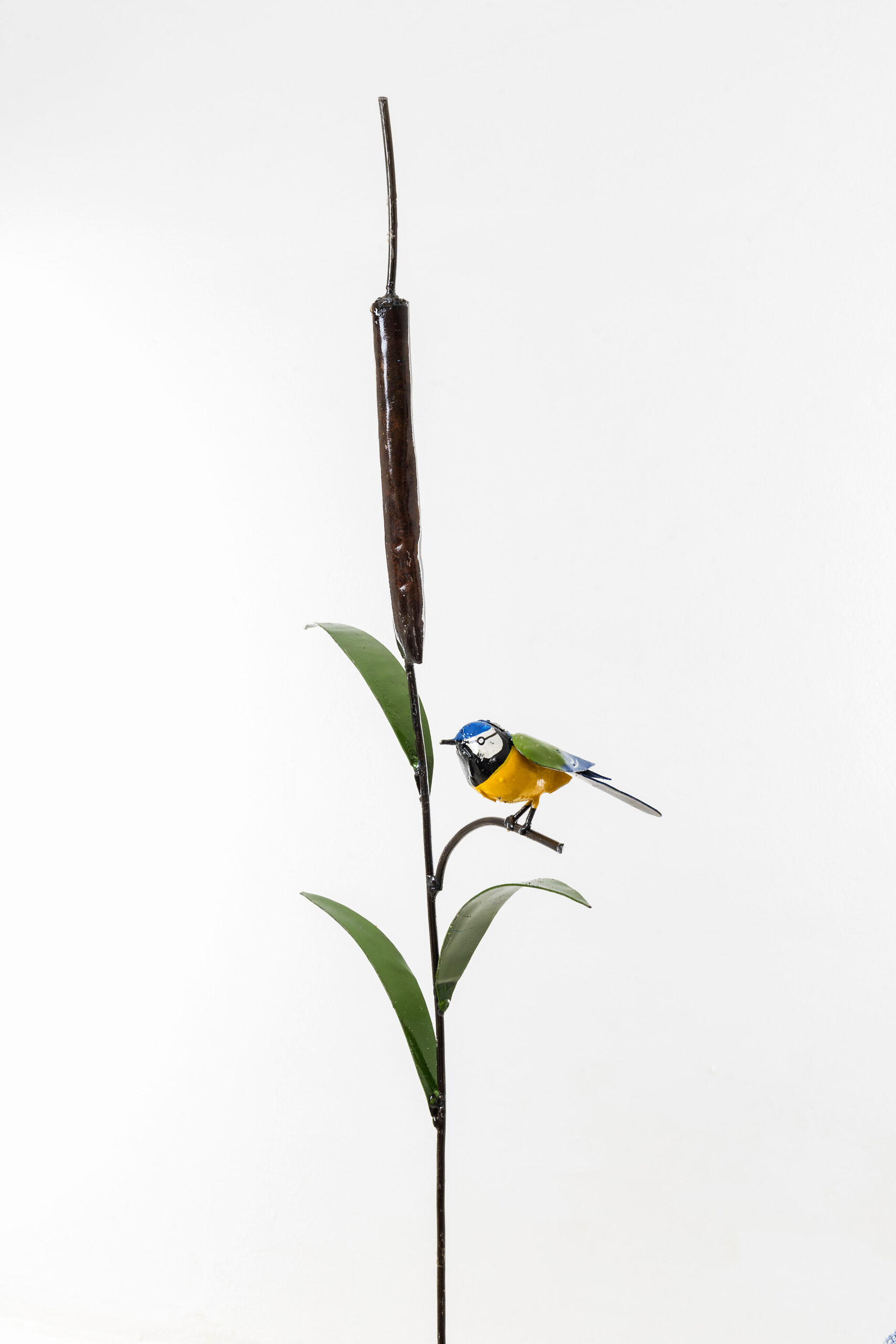 Zimba-arts Garden stick 1 great tit in the reeds 100cm - Eliassen.nl